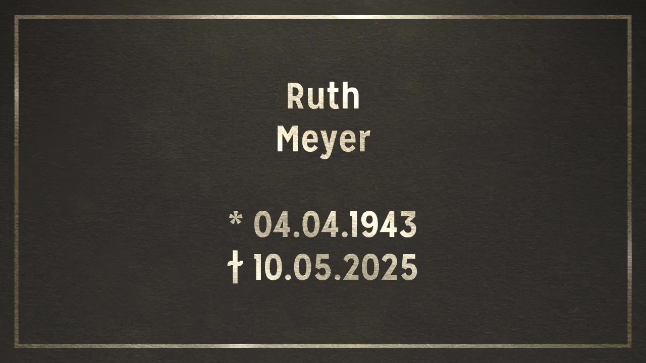 Videoanzeige von Ruth Meyer | trauer.kreiszeitung.de