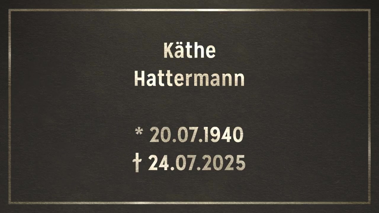 Videoanzeige von Käthe Hattermann | trauer.kreiszeitung.de